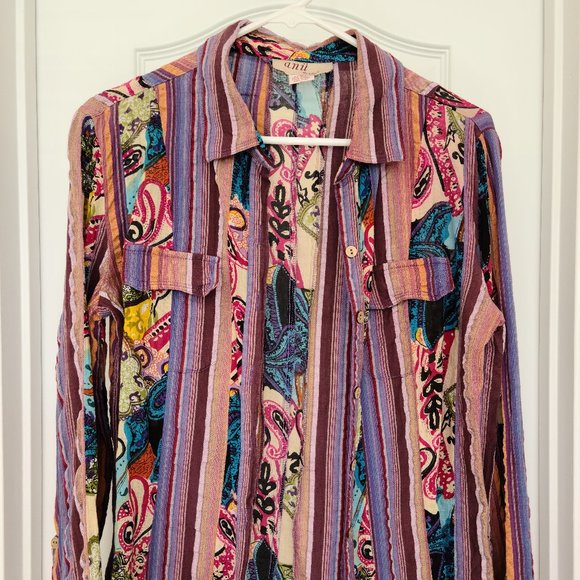 Tops | Funky Button Up | Poshmark